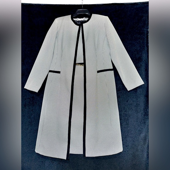 Danny & Nicole | Jackets & Coats | Danny Nicole Black And White Trench ...
